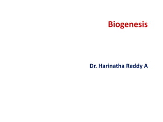 Biogenesis | PPT