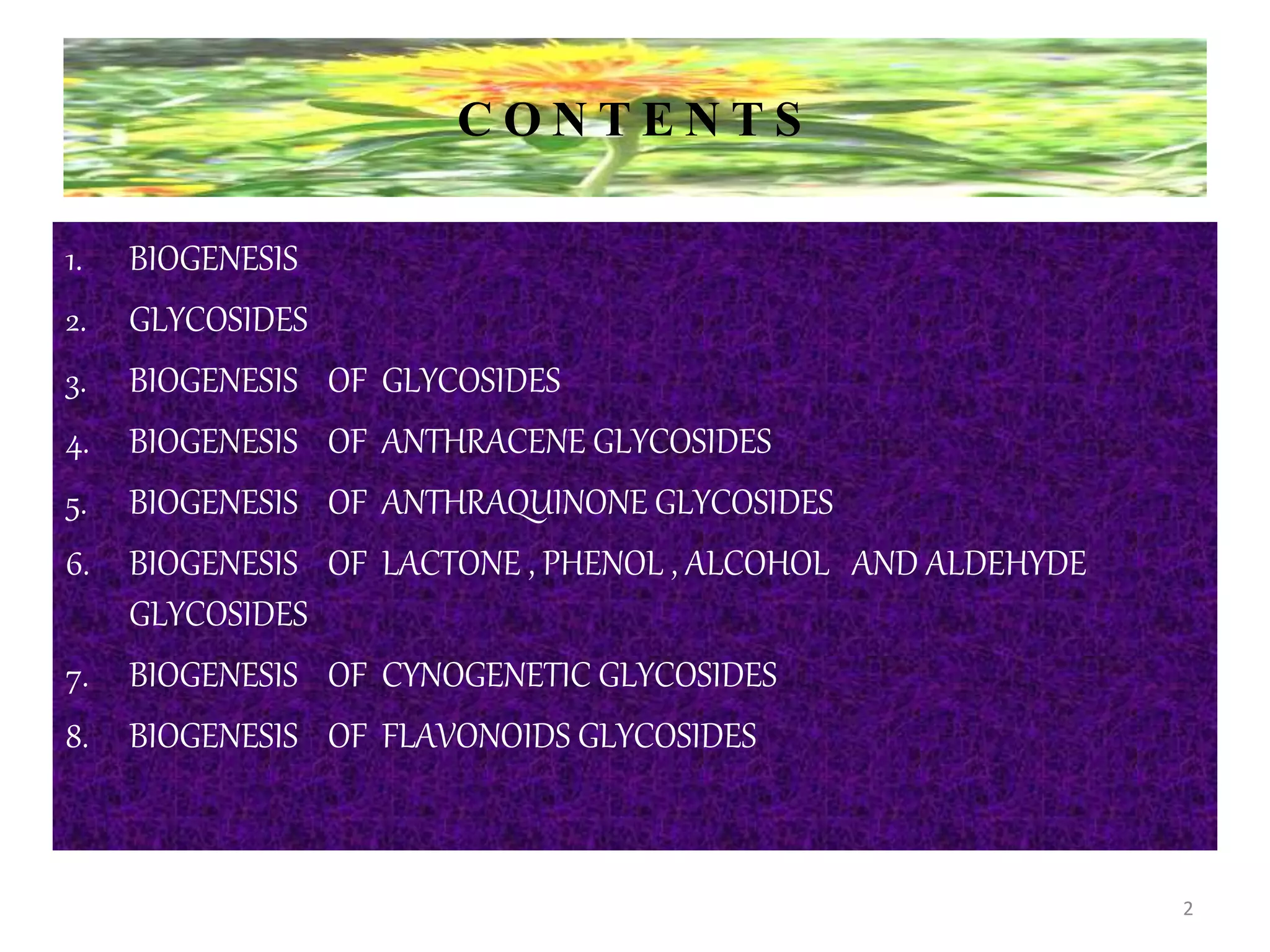Biogenesis of Glycosides.pptx