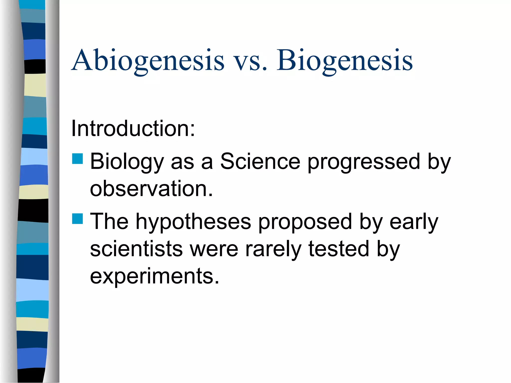 Biogenesis vs. abiogenesis | PPT