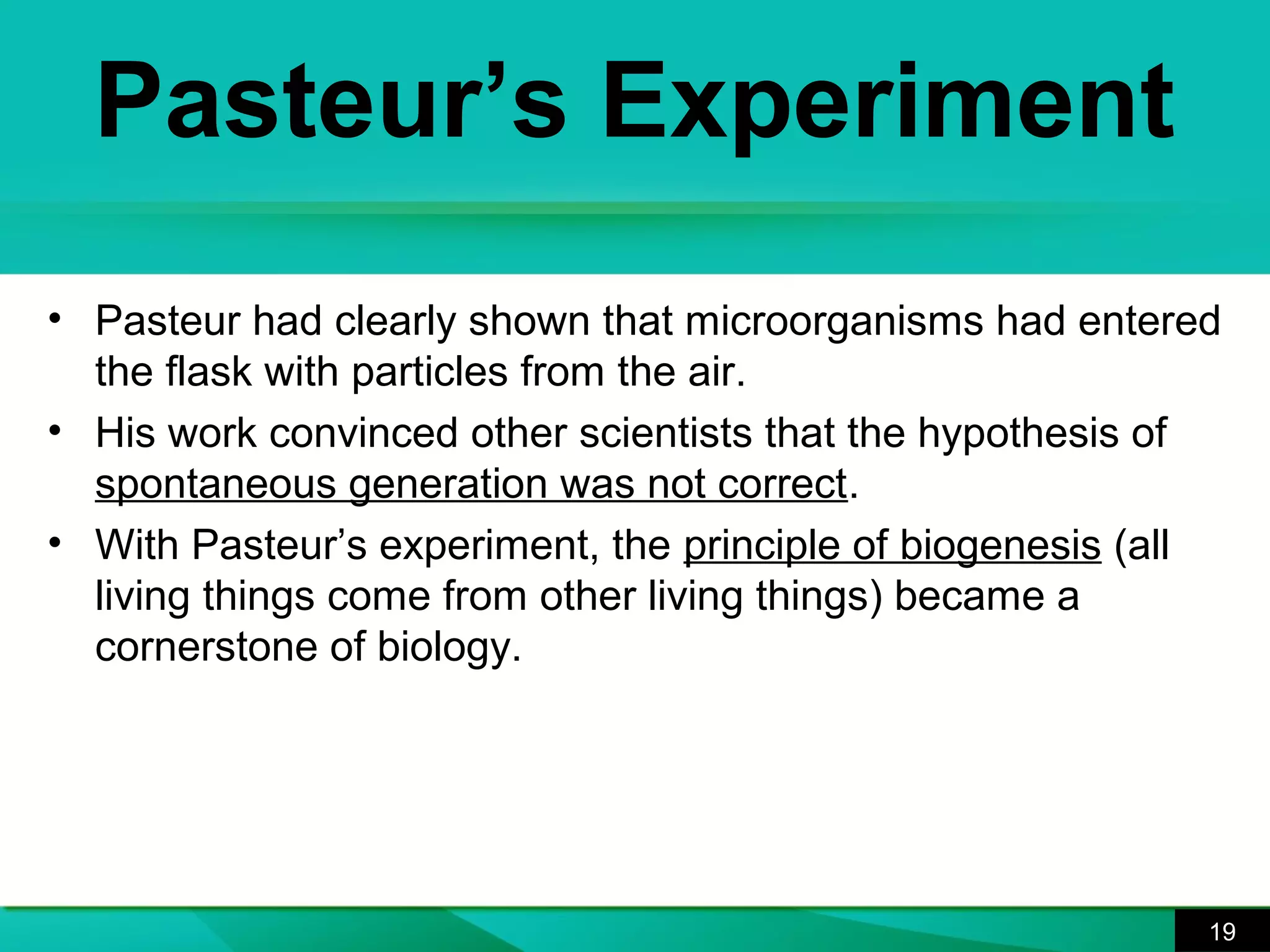 Biogenesis vs. Spontaneous Generation | PPT
