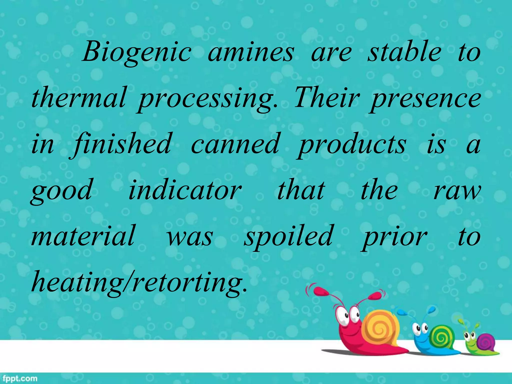 Biogenic amines | PPTX
