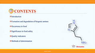 Biogenic amines | PPTX
