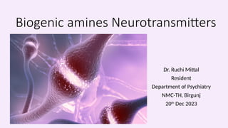 Biogenic amines final.pptx for new resident | PPTX | Brain and Nervous System Disorders ...