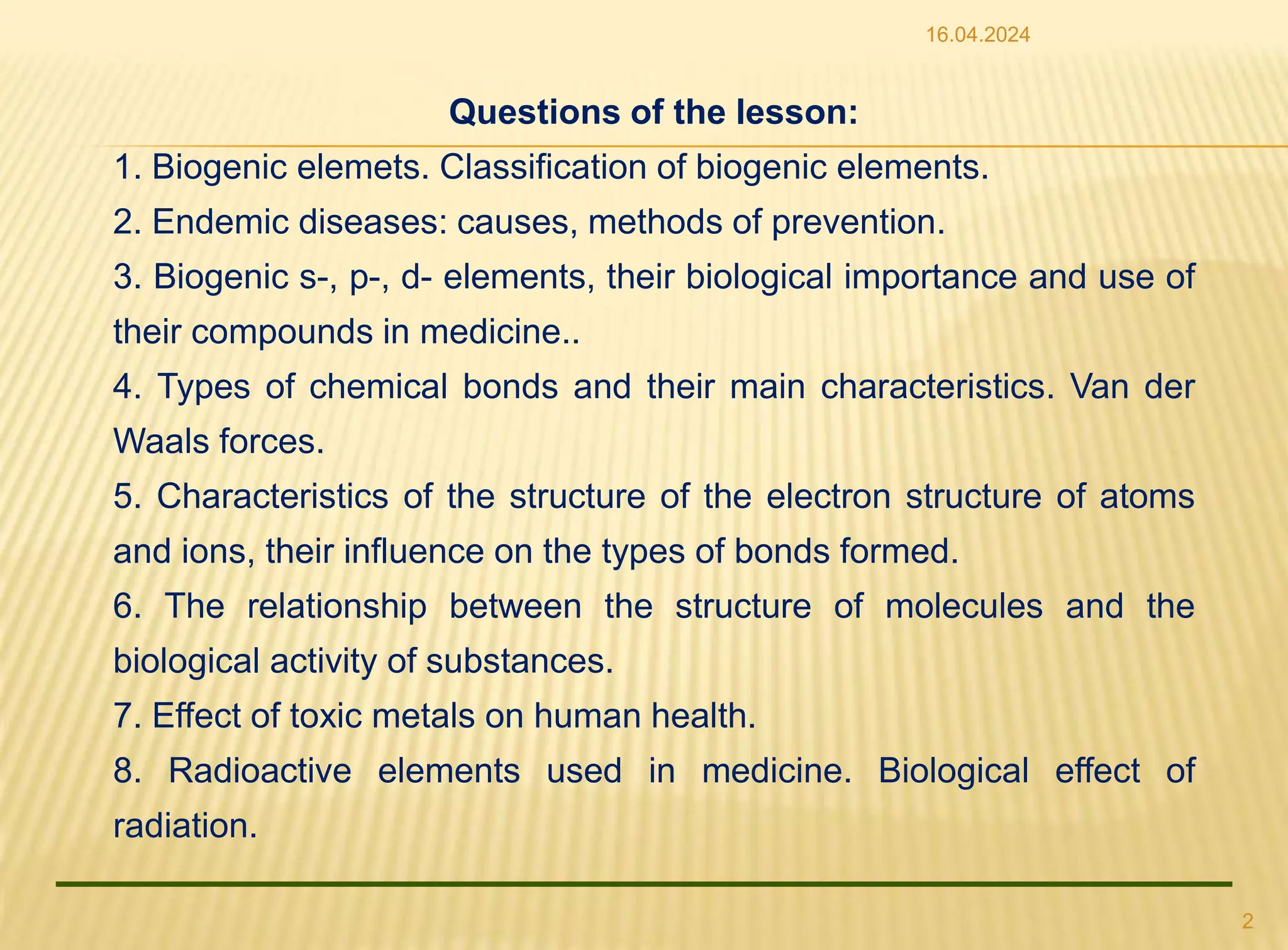 Biogenic elements.ppt about biogenesity and biogenetic elements | PPT