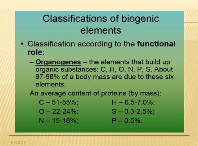 Biogenic elements.ppt about biogenesity and biogenetic elements | PPT | Chemistry | Science