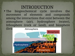 BIOGEOCHEMICAL-CYCLE - ENVIRNMENTAL SCIENCE | PPT