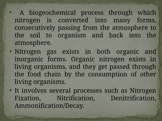 BIOGEOCHEMICAL-CYCLE - ENVIRNMENTAL SCIENCE | PPT