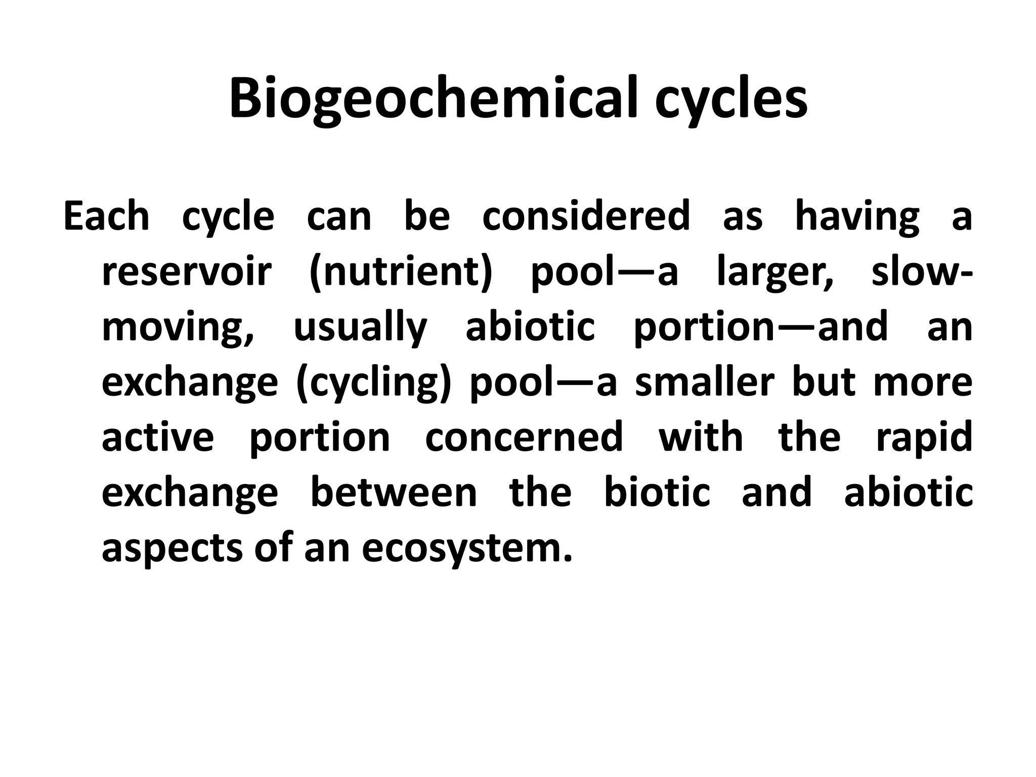 Biogeochemical cycle | PPTX