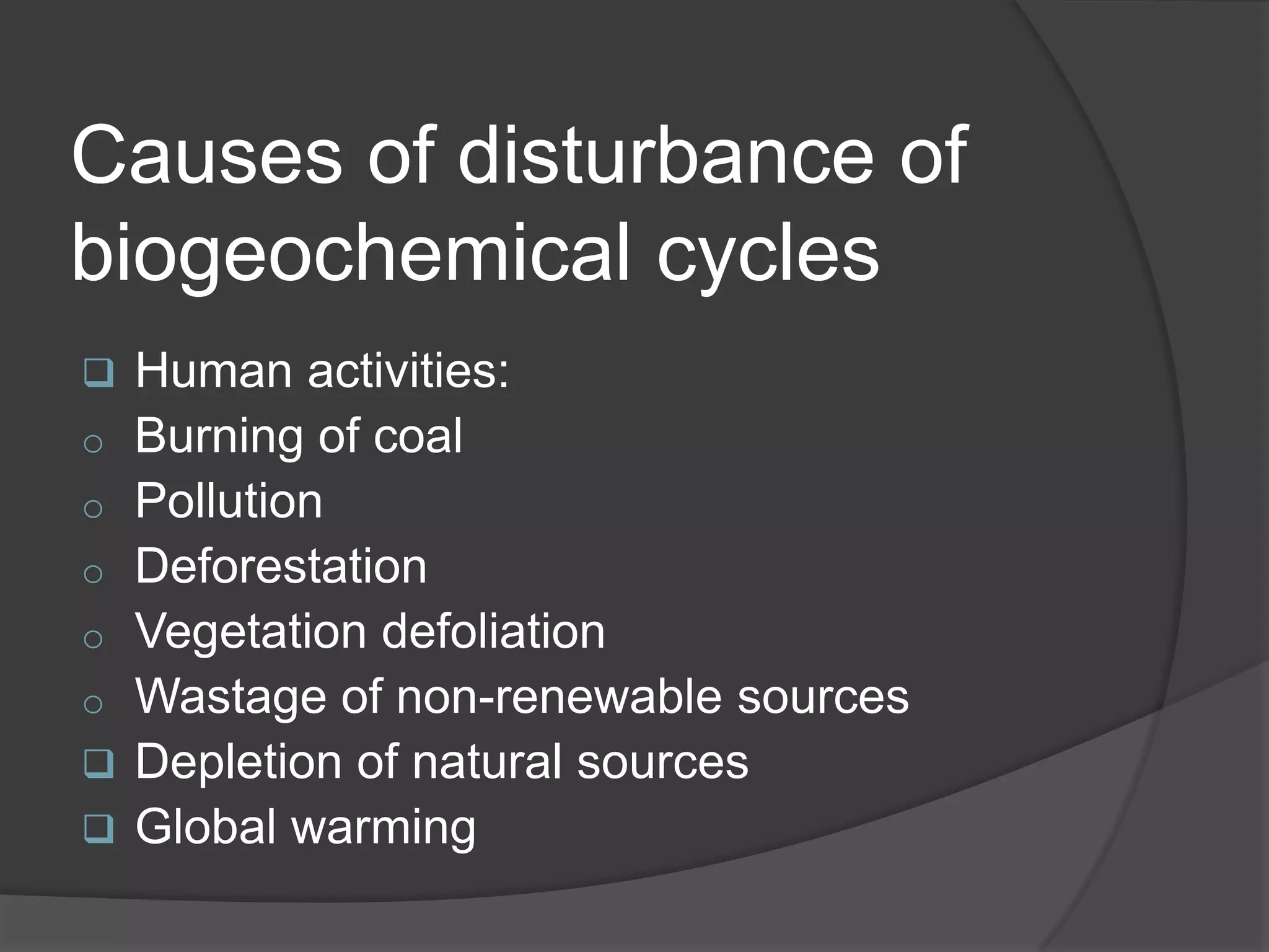 Biogeochemical cycle; Introduction and description | PPT