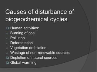 Biogeochemical cycle; Introduction and description | PPT