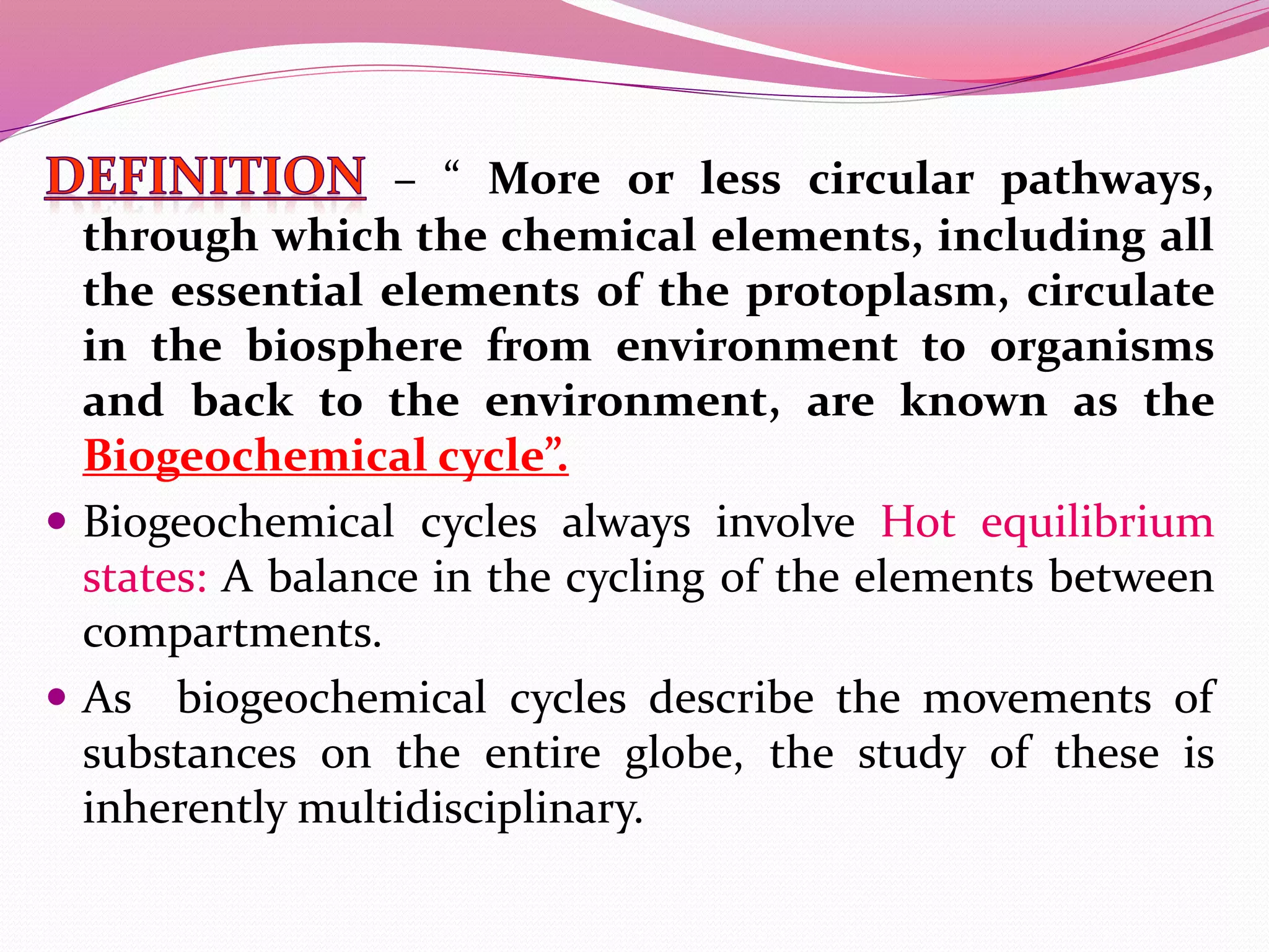 Biogeochemical cycle | PPTX