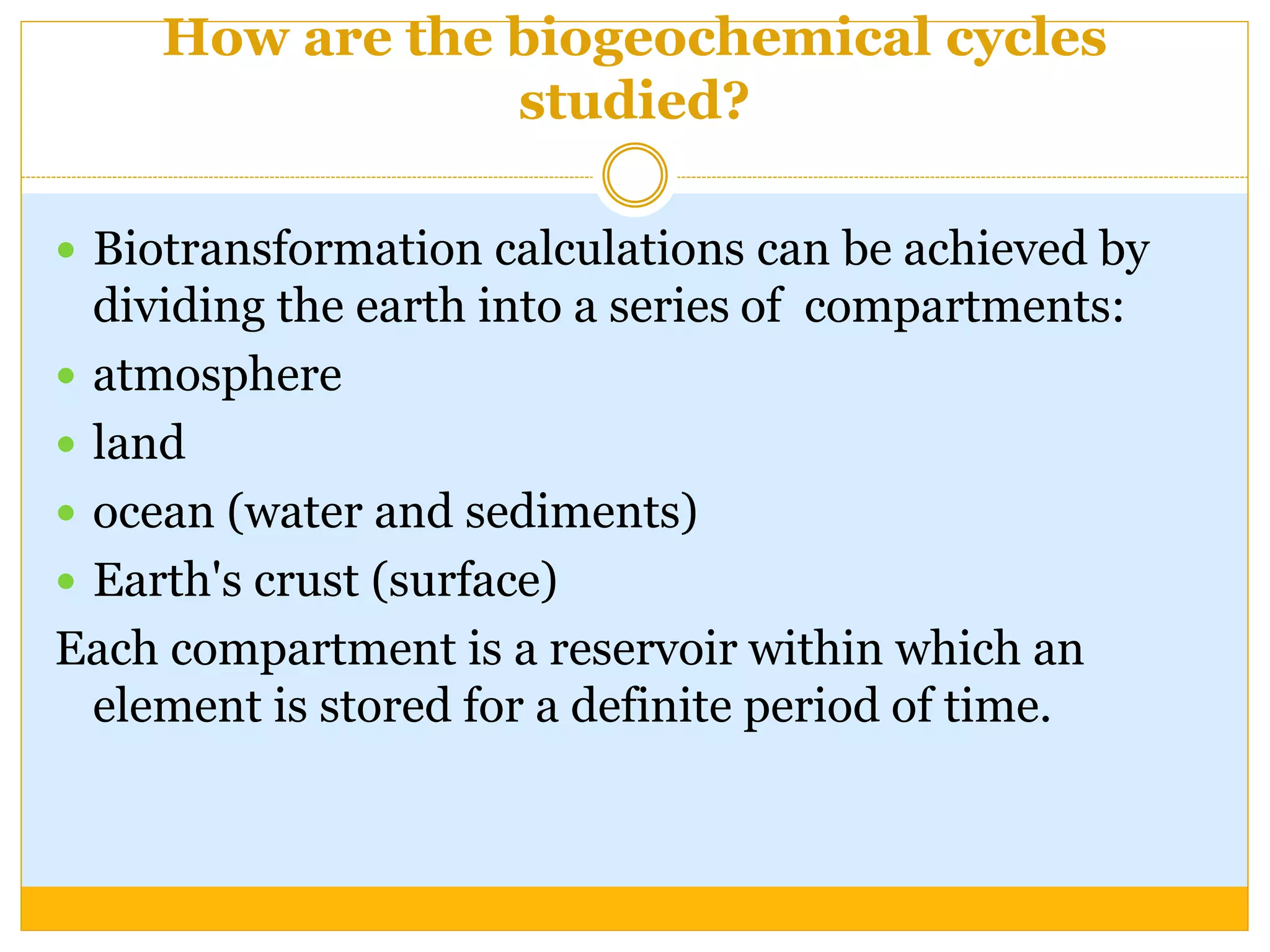 Biogeochemical cycles | PPTX
