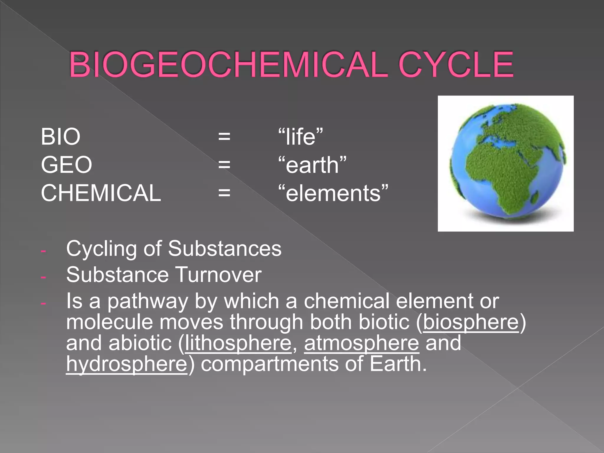 Biogeochemical Cycles (Carbon and Nitrogen Cycle) | PPTX