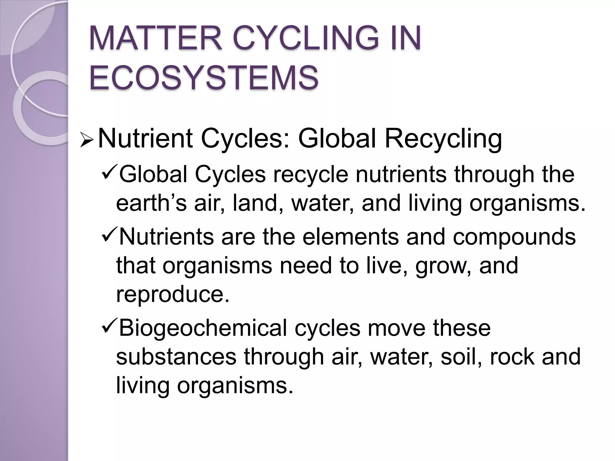 Biogeochemical cycles | PPTX