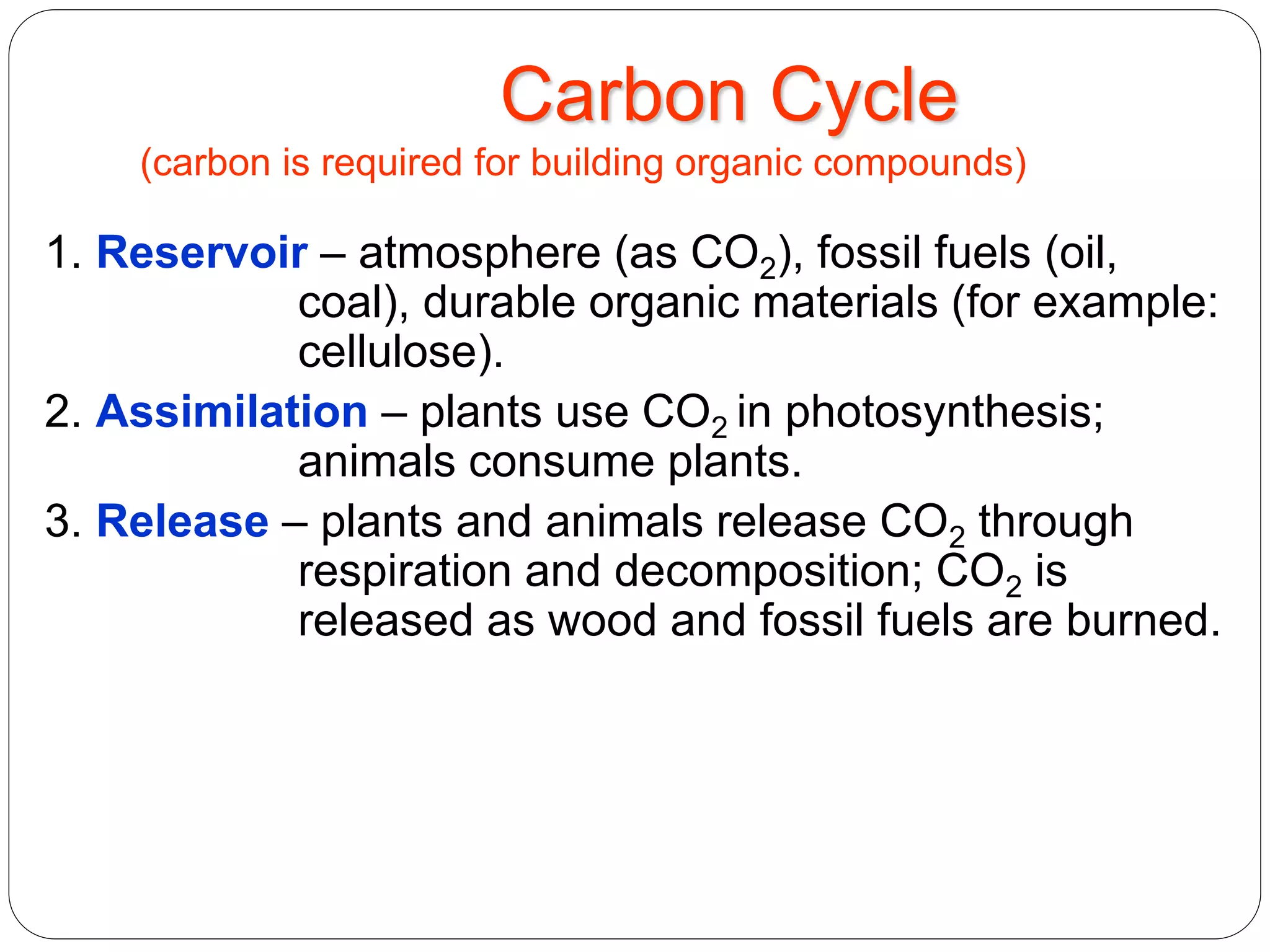 Biogeochemical cycles | PPT