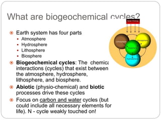 Biogeochemical cycles | PPT