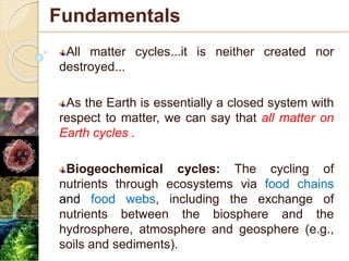 Biogeochemical cycles | PPTX