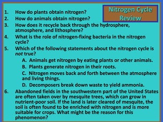 NUTRIENT CYCLING (biogeochemical_cycles).ppt