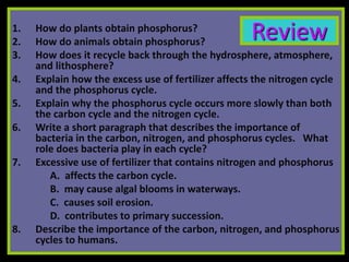 NUTRIENT CYCLING (biogeochemical_cycles).ppt