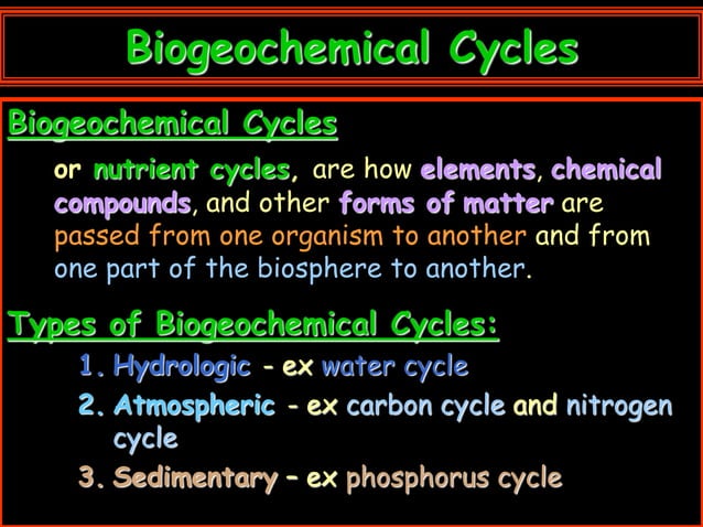 NUTRIENT CYCLING (biogeochemical_cycles).ppt