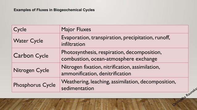 Biogeochemical cyclesWater Cycle, Carbon Cycle, Nitrogen Cycle, and ...