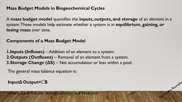 Biogeochemical cyclesWater Cycle, Carbon Cycle, Nitrogen Cycle, and ...