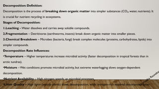 Biogeochemical cyclesWater Cycle, Carbon Cycle, Nitrogen Cycle, and ...