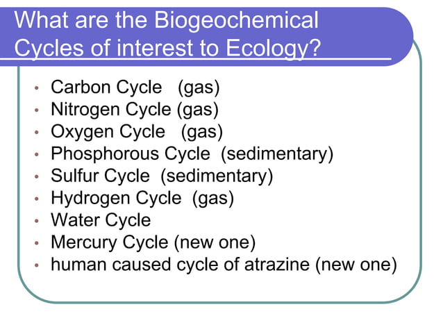 Biogeochemical cycles chapter_5 | PPT | Science