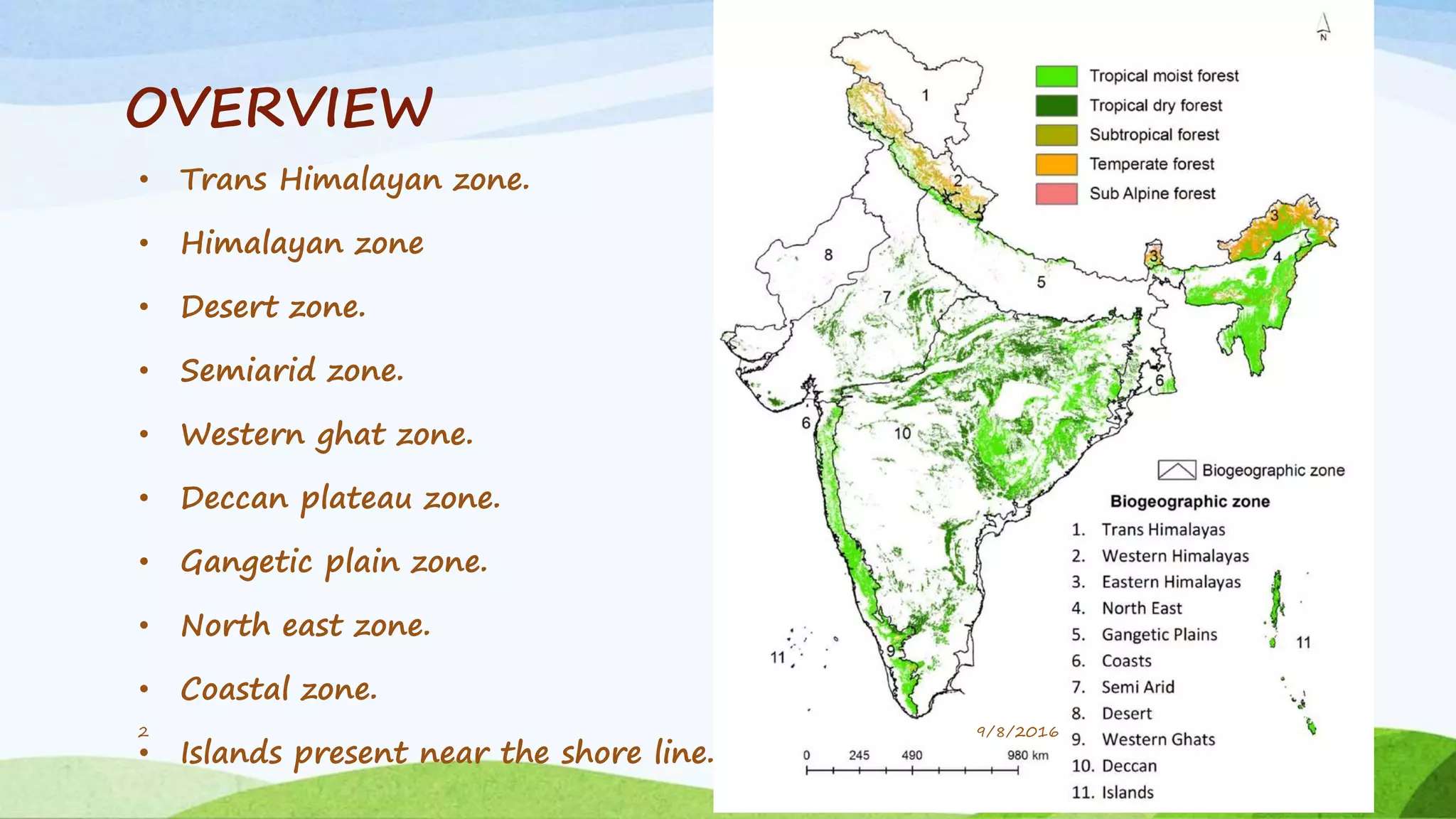 Biogeographical classification in india | PPTX