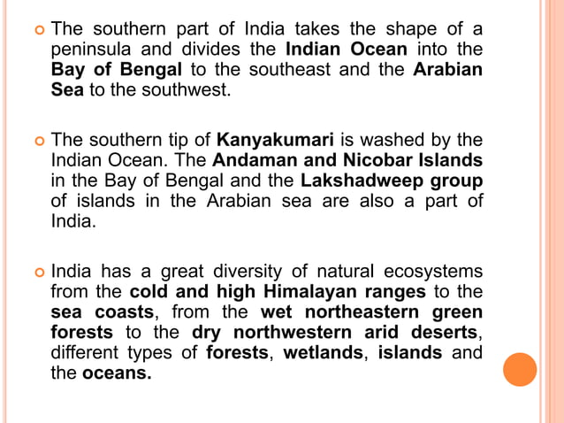 Biogeographical classification of india | PPTX