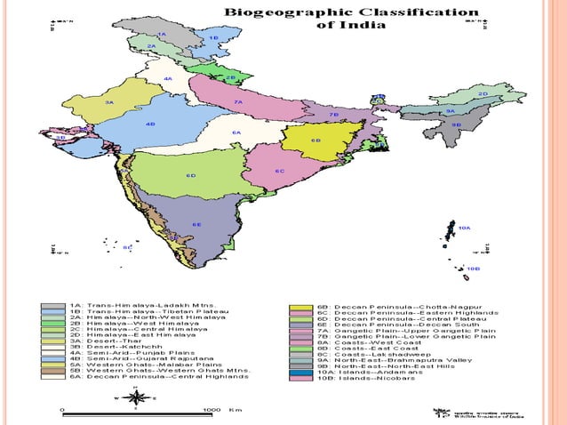 Biogeographical classification of india | PPTX