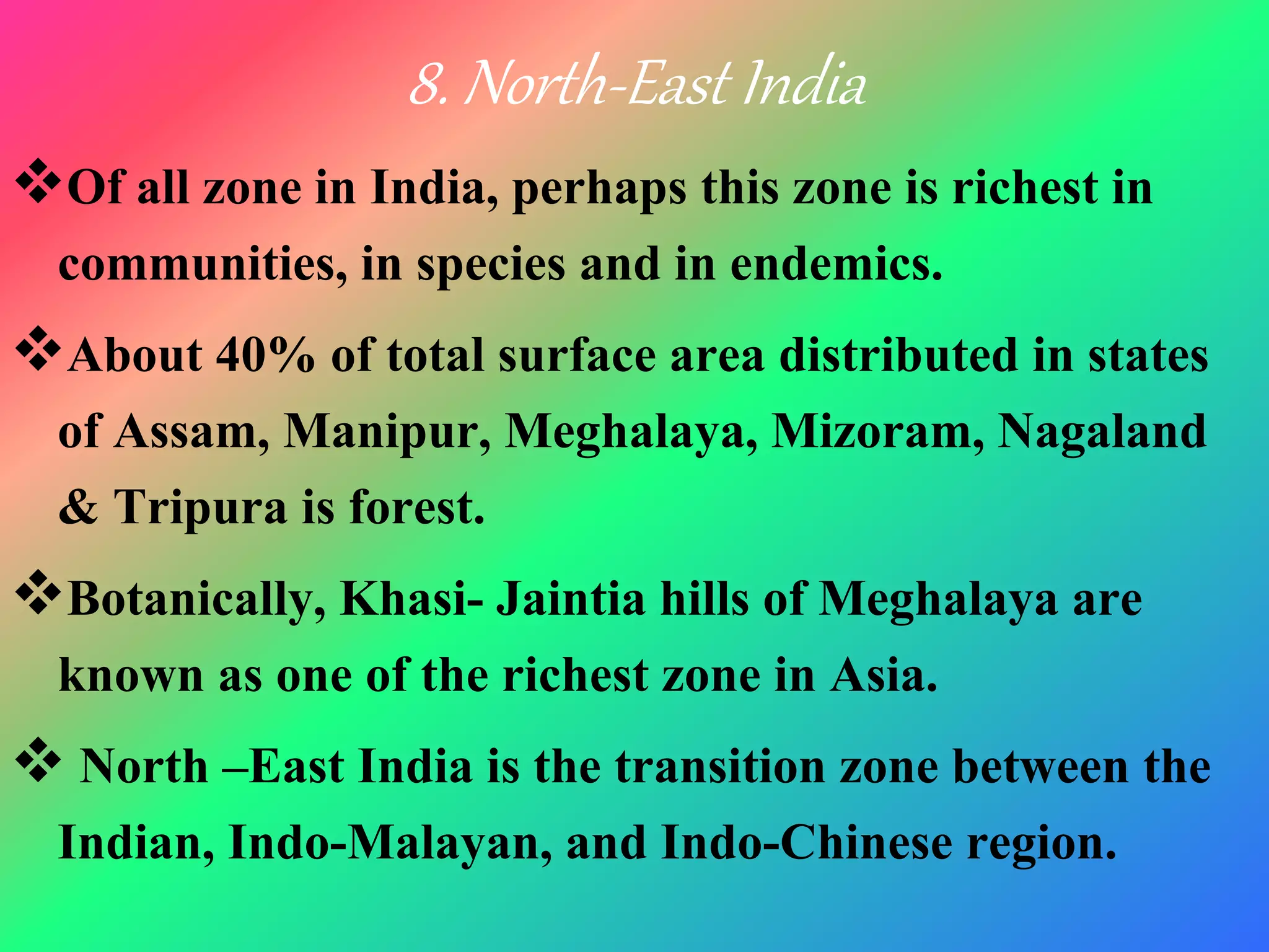 Biogeographical zones of India | PPTX