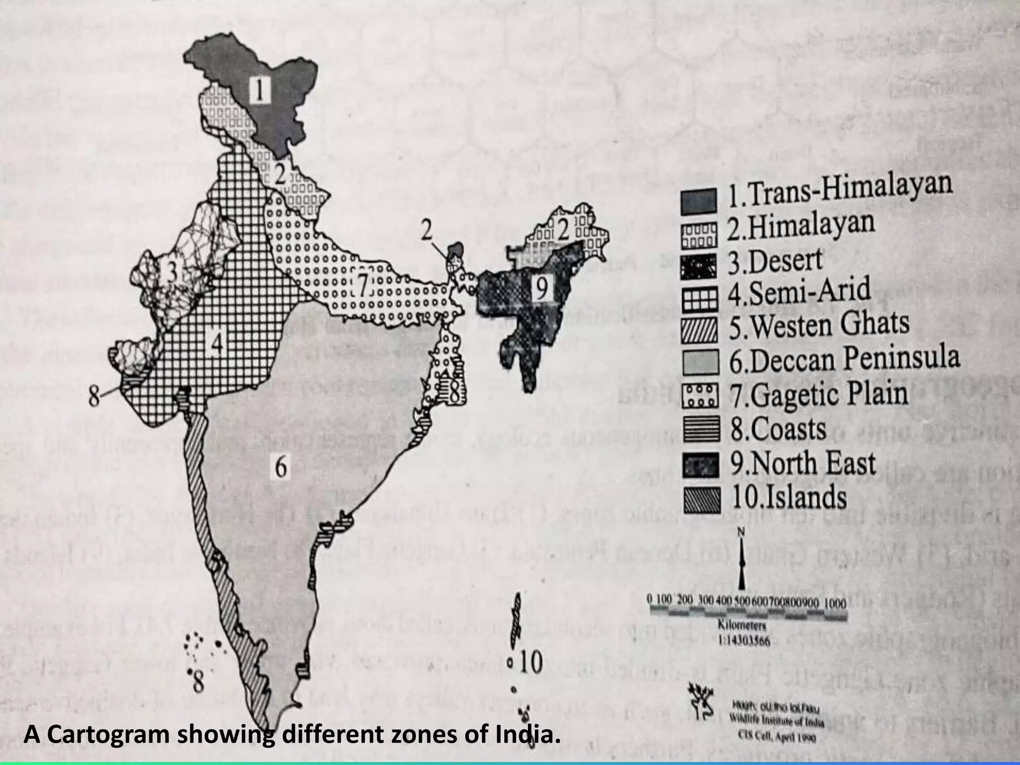 Biogeographical zones of India | PPTX
