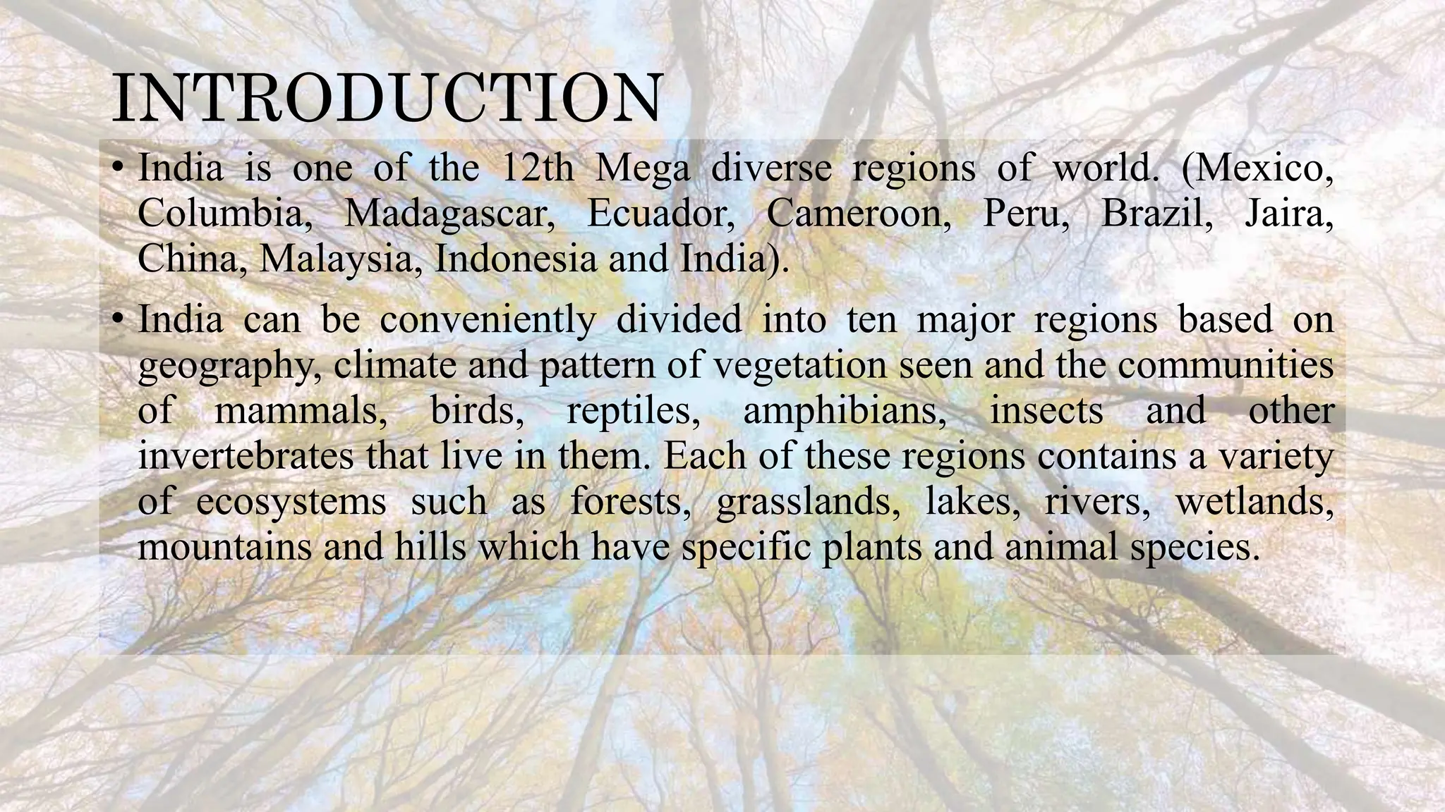 THE BIOGEOGRAPHIC ZONES OF INDIA..ppttxx | PPTX