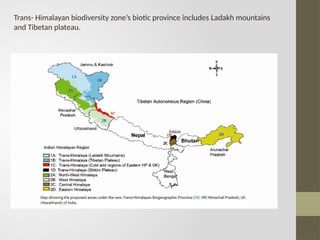 Biogeographic zones of India and the threats | PPTX