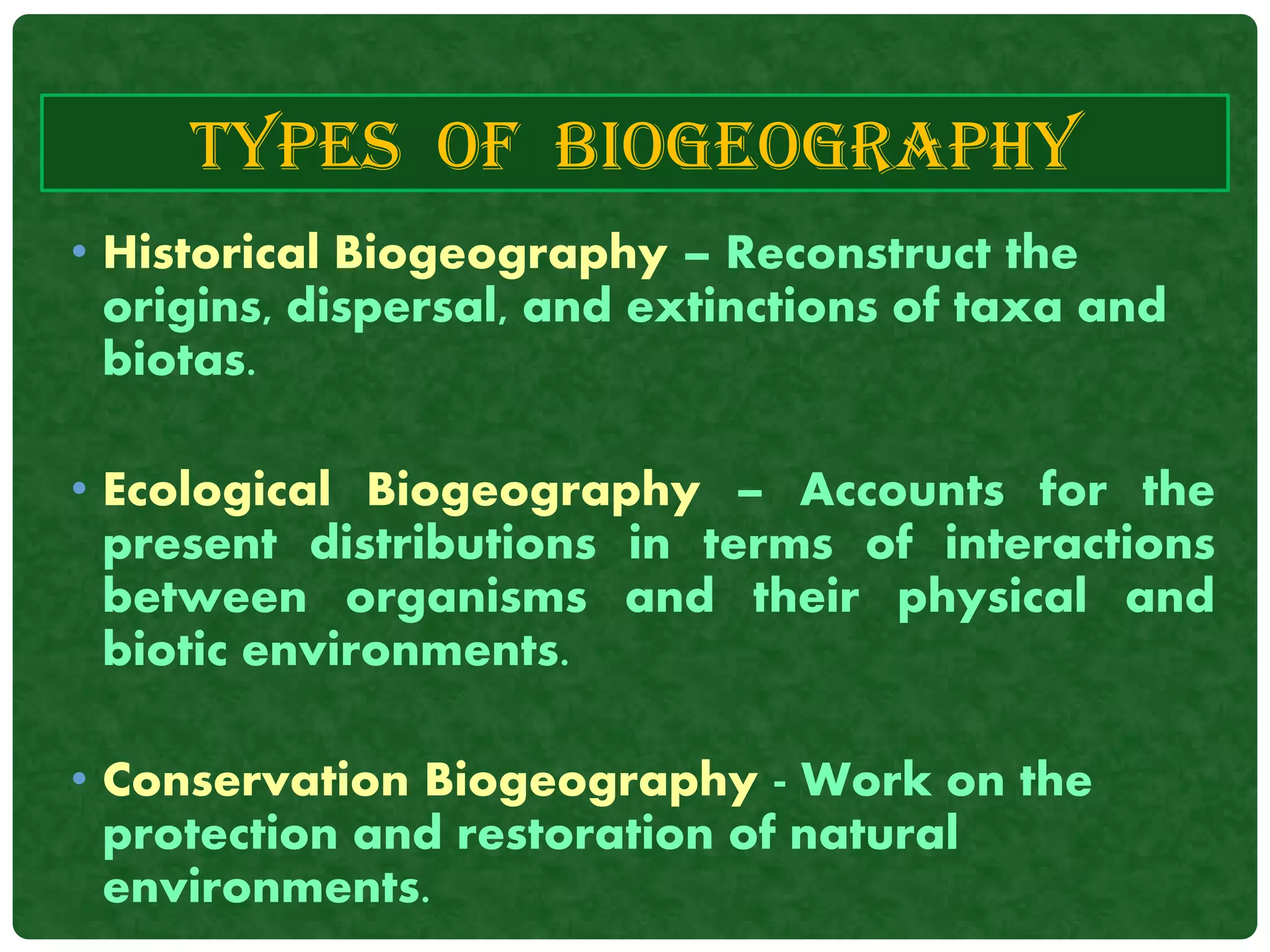 Biogeography | PDF
