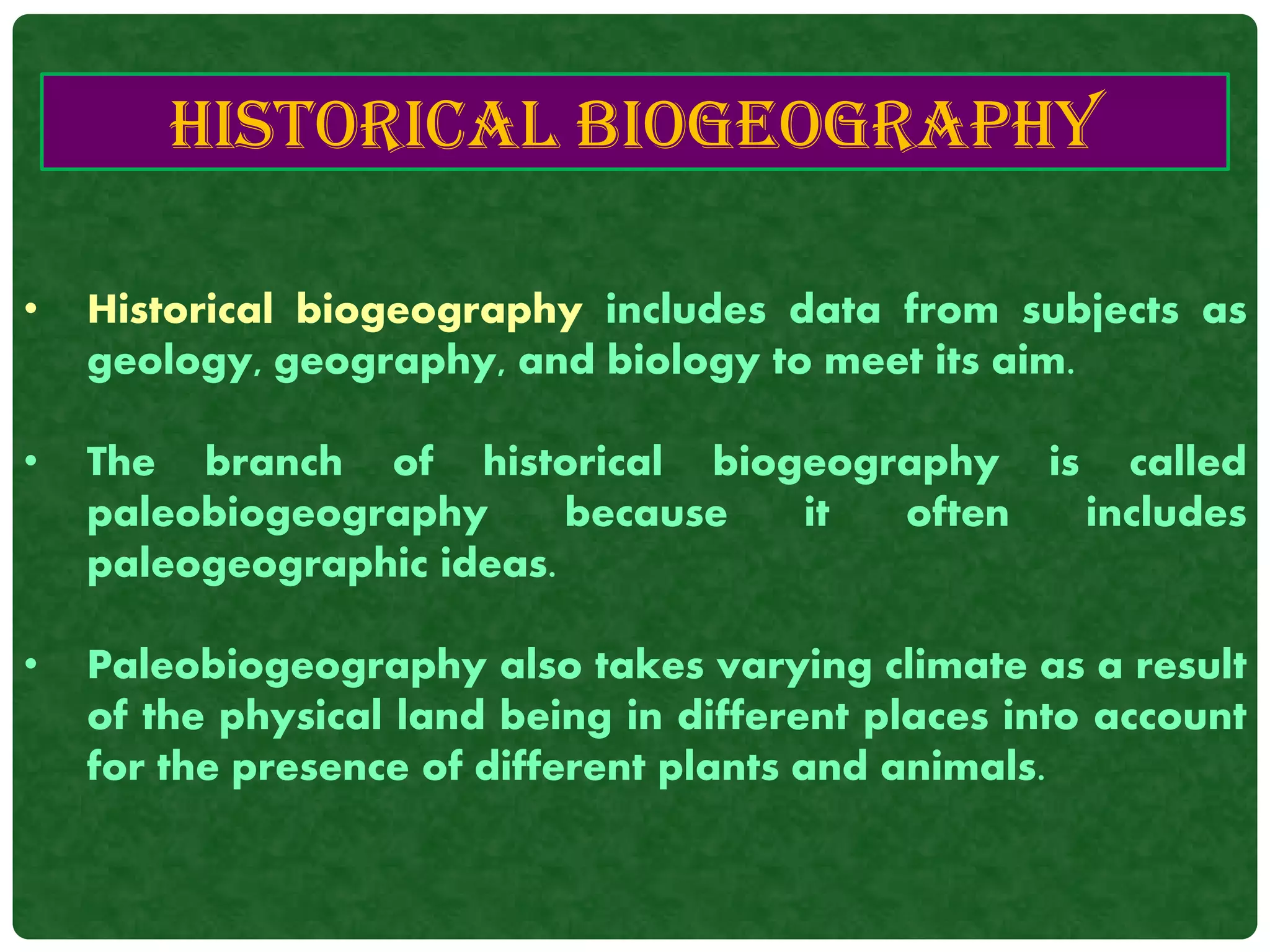 Biogeography | PDF