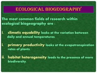 Biogeography | PDF