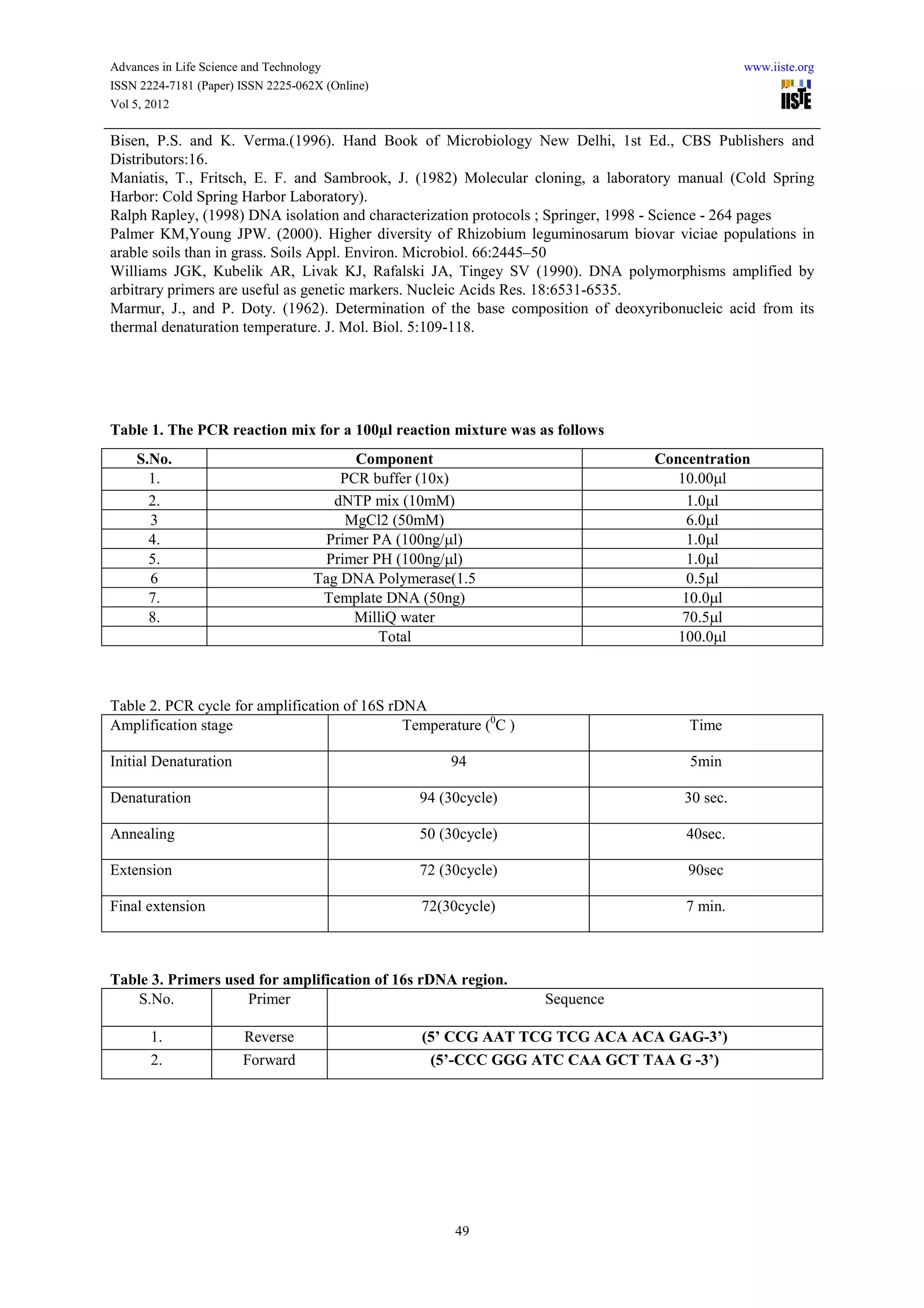 Biogeography and polyphasic approach of pseudomonas strains from ...