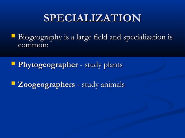 Biogeo lec 1 the science of biogeography | PPT
