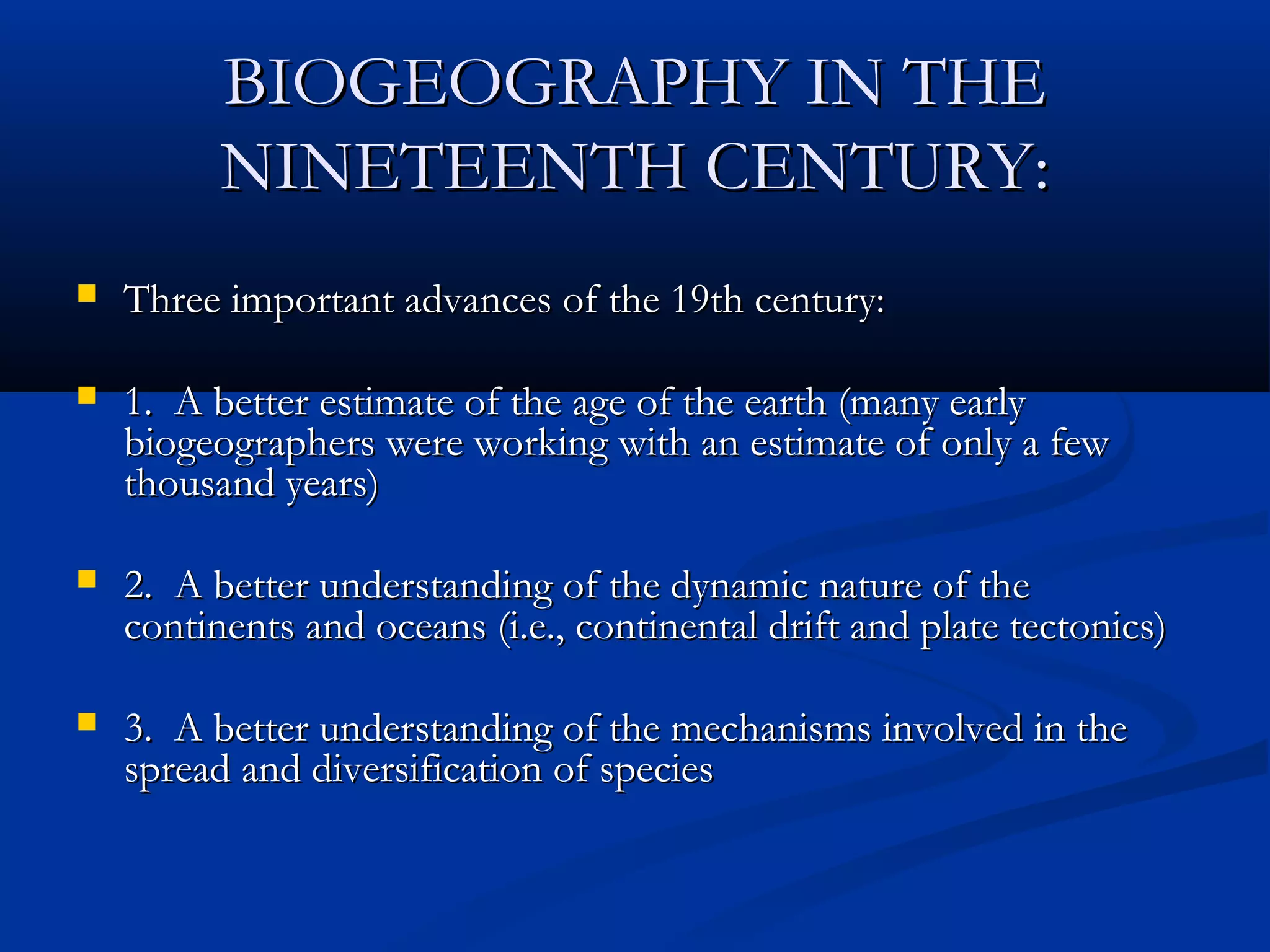 Biogeo lec 2 history of biogeography | PPT
