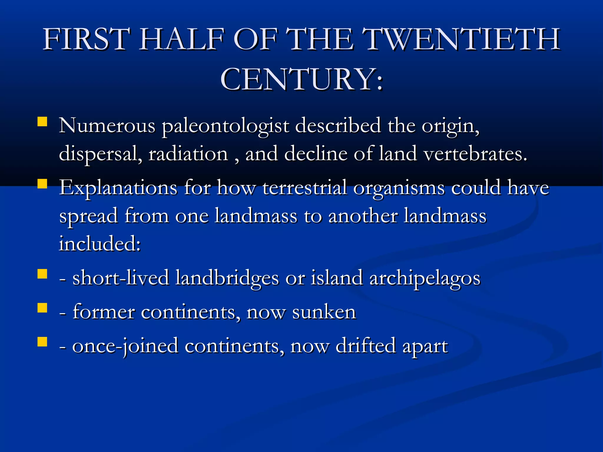 Biogeo lec 2 history of biogeography | PPT