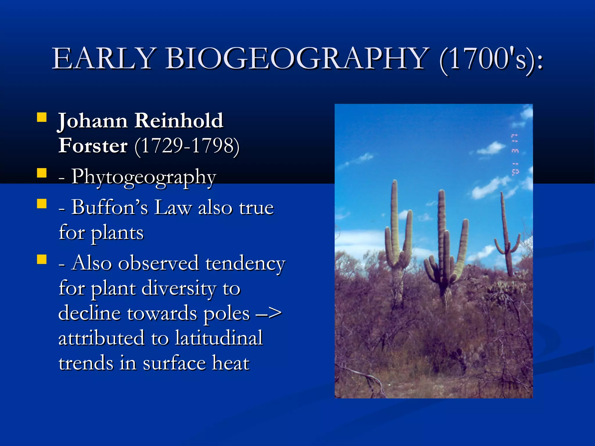 Biogeo lec 2 history of biogeography | PPT