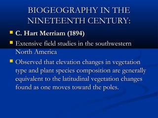 Biogeo lec 2 history of biogeography | PPT