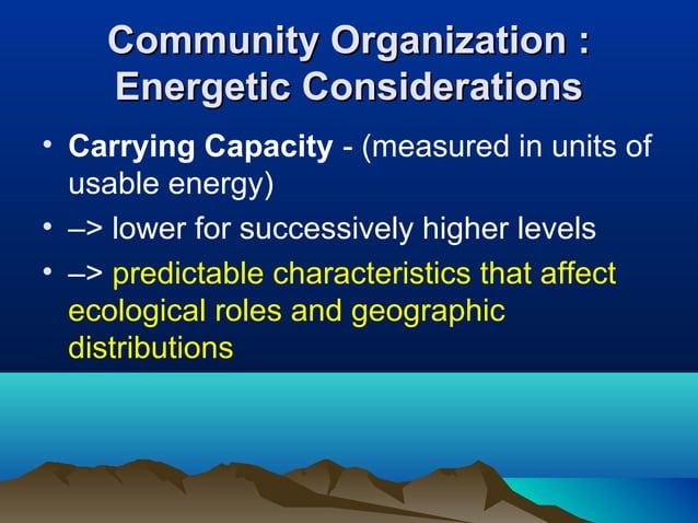 Biogeo lec 5 the distribution of communities | PPT