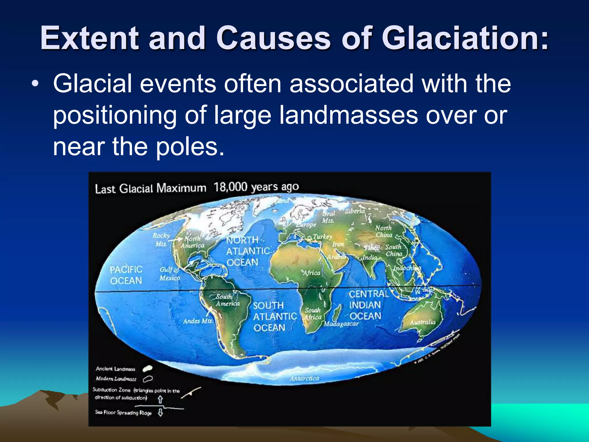 Biogeo lec 7 glaciation and the pleistocene | PPT