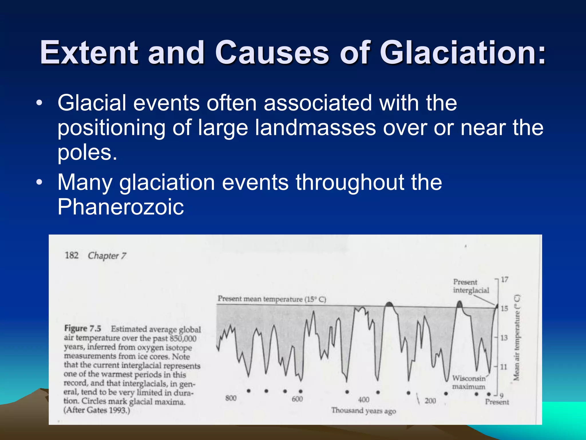 Biogeo lec 7 glaciation and the pleistocene | PPT