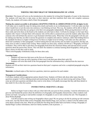 Biog lesson plan eport | DOCX