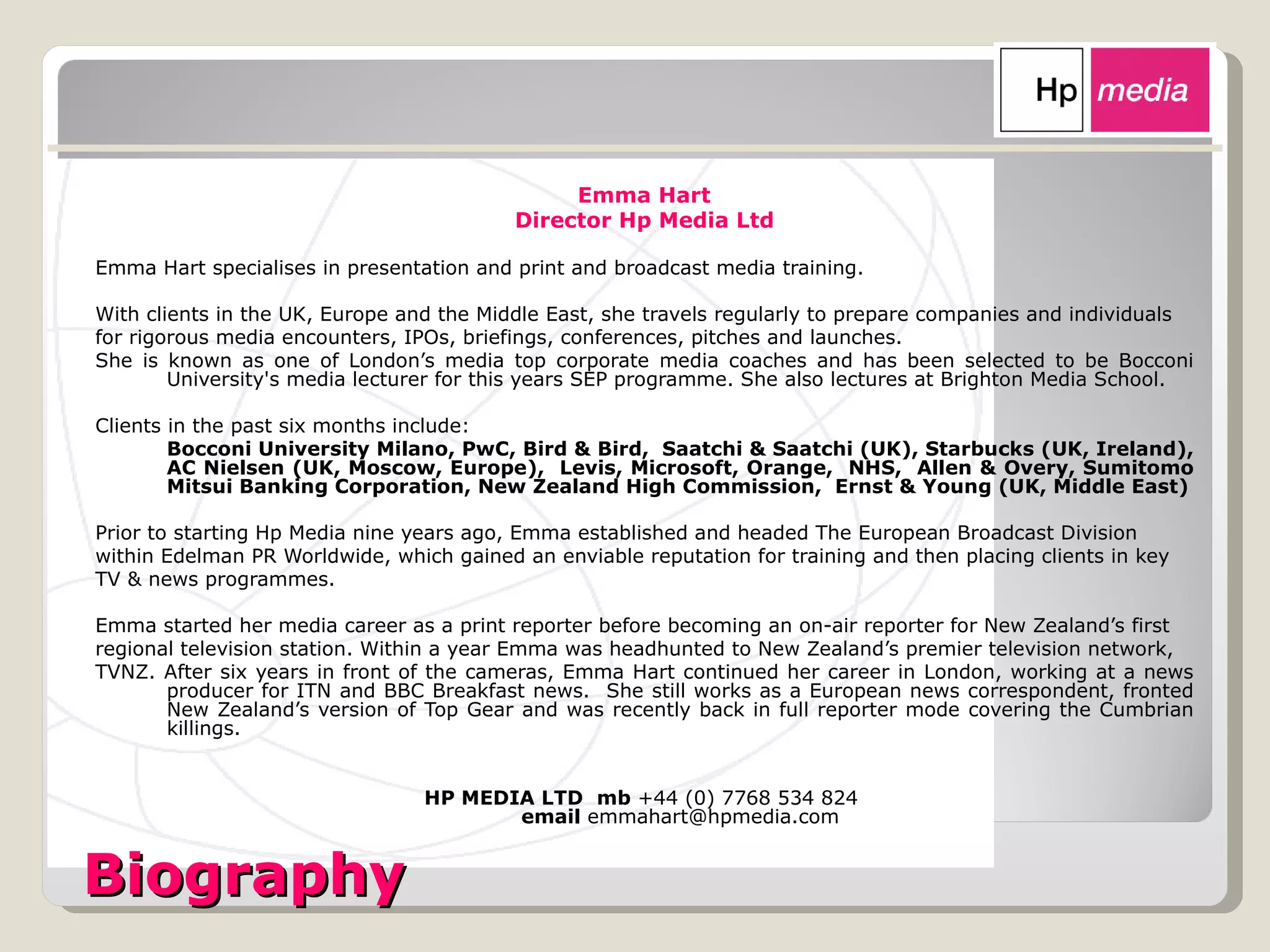 Media training 101 | PPT