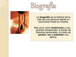 Biografía y Autobiografía | PPTX